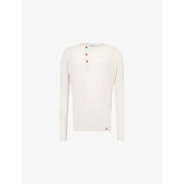 Vivienne Westwood Ribbed Cotton-Cashmere Knitted Top In Dusty